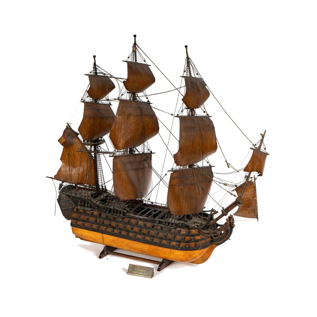 9th C Wooden Model Admiral Lord Nelson Ship HMS Victory | Work of Man ...