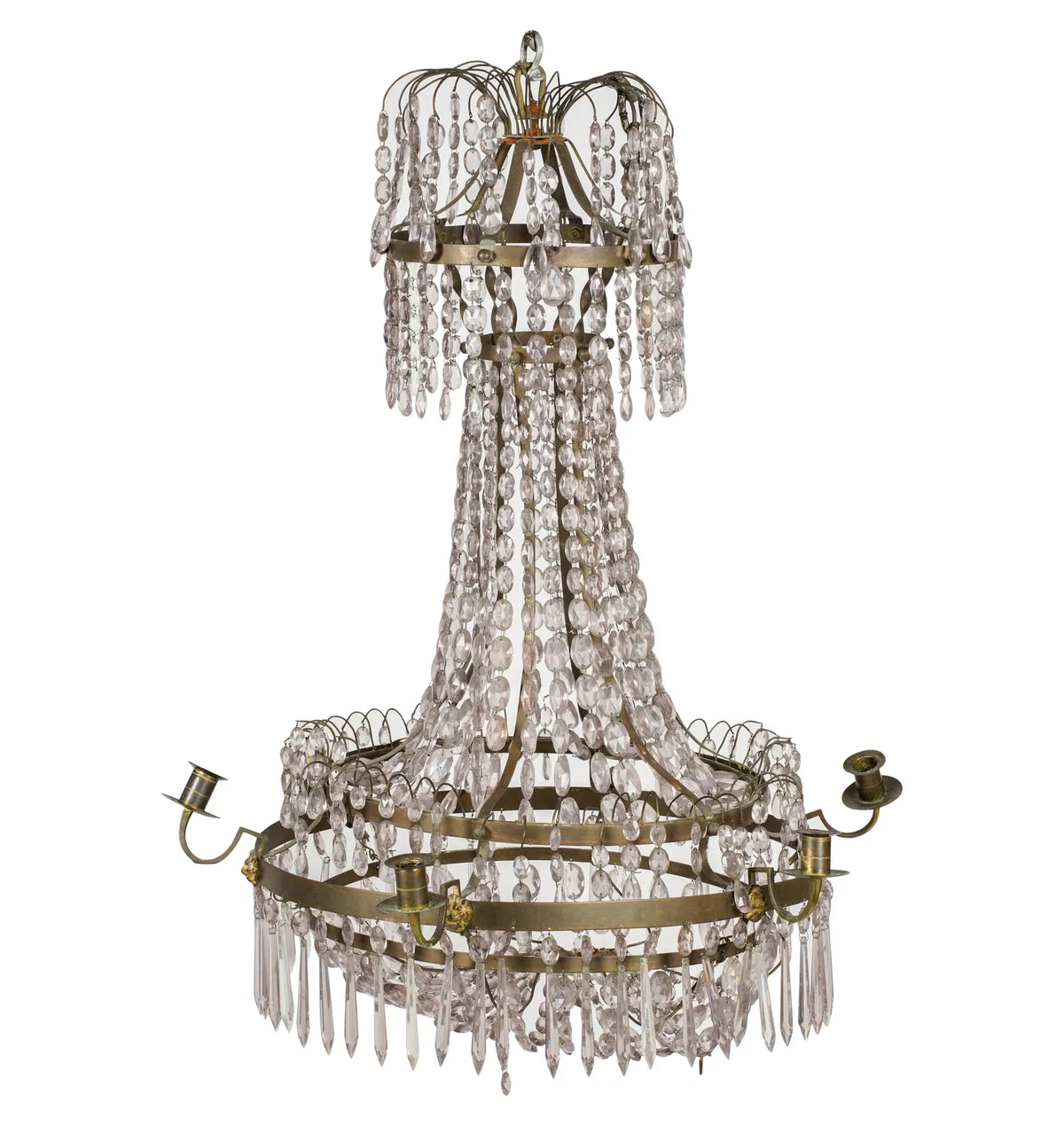 Antique Neoclassical Lead Crystal Chandelier | Work of Man — Work of ...