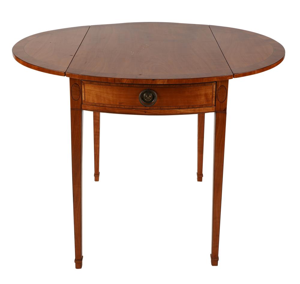 Antique American Sheraton Satinwood Pembroke Table | Work of Man — Work ...