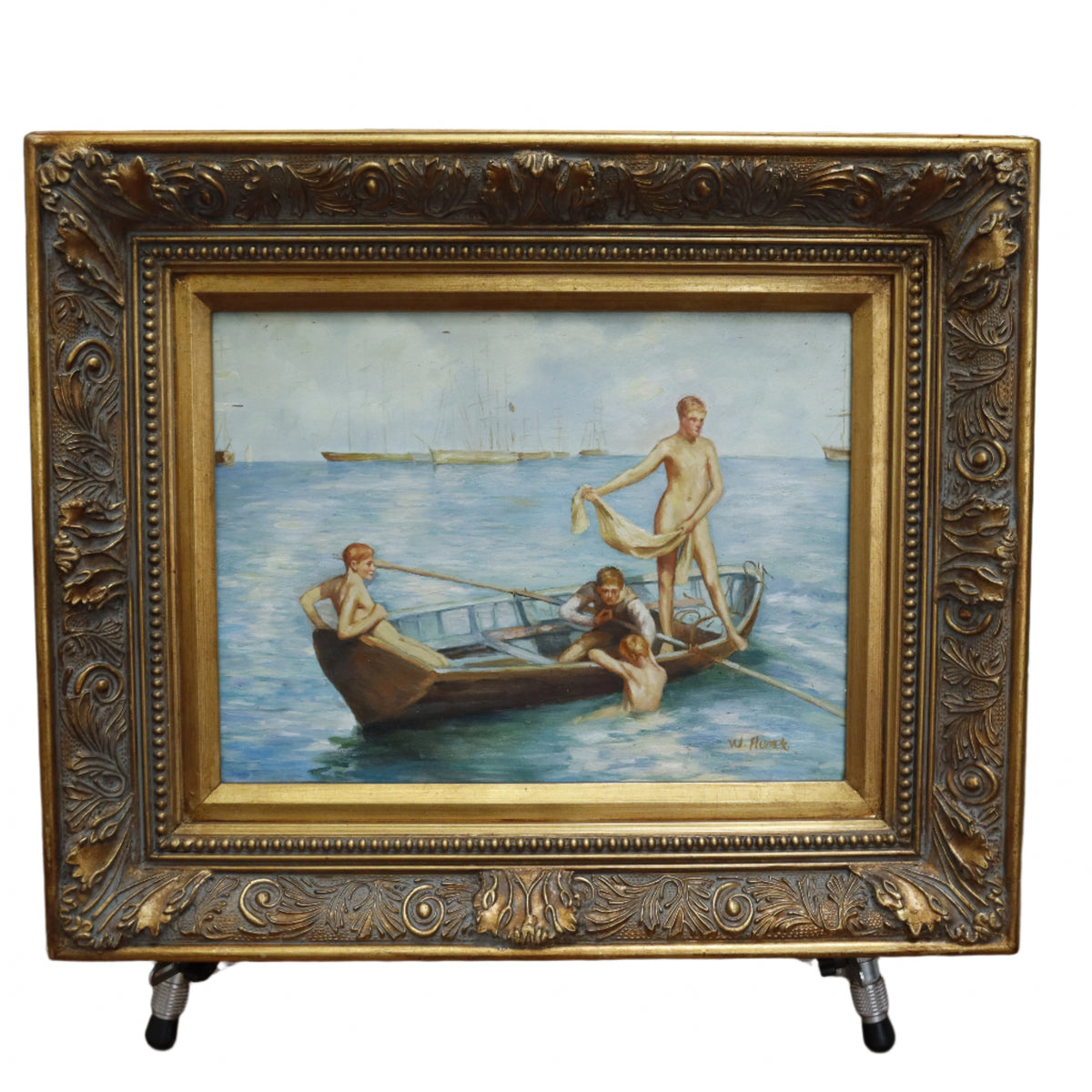 After Henry Scott Tuke "August Blue" Oil Painting | Work of Man — Work ...