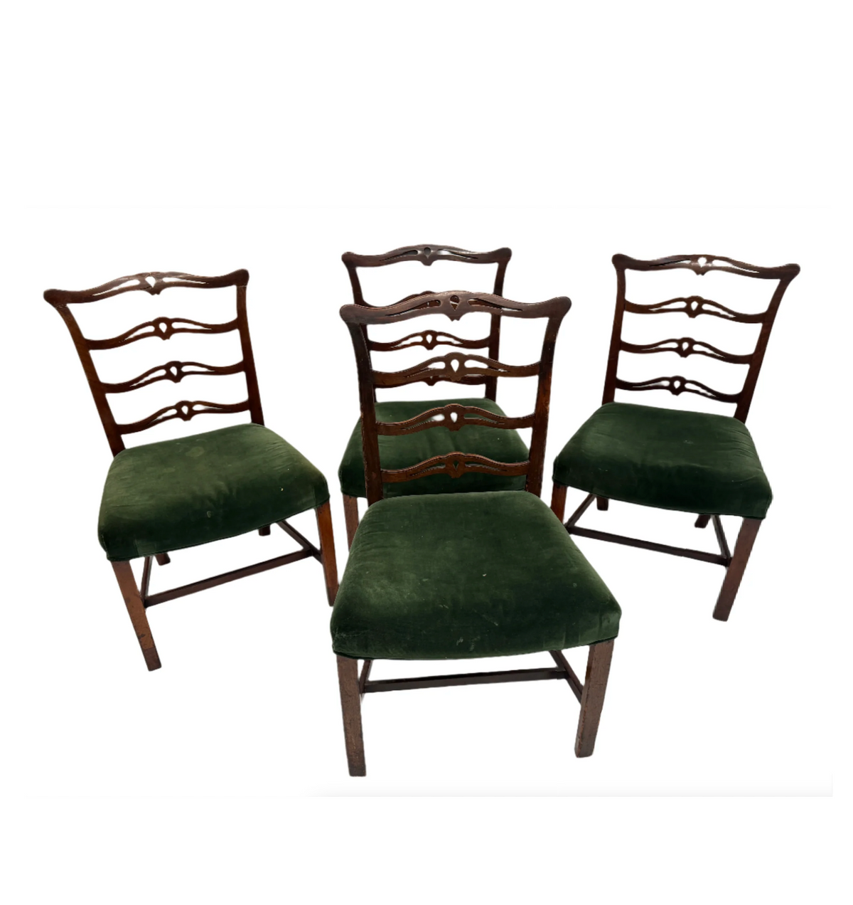 Antique American Federal Mahogany Ladder-Back Chairs | Work of Man ...