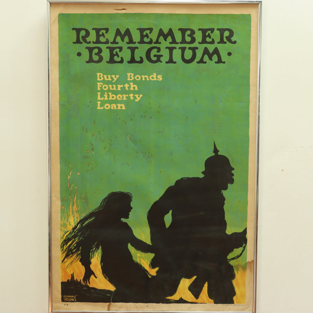 Ellsworth Young Remember Belgium WWI Bonds Poster | Work of Man — Work ...