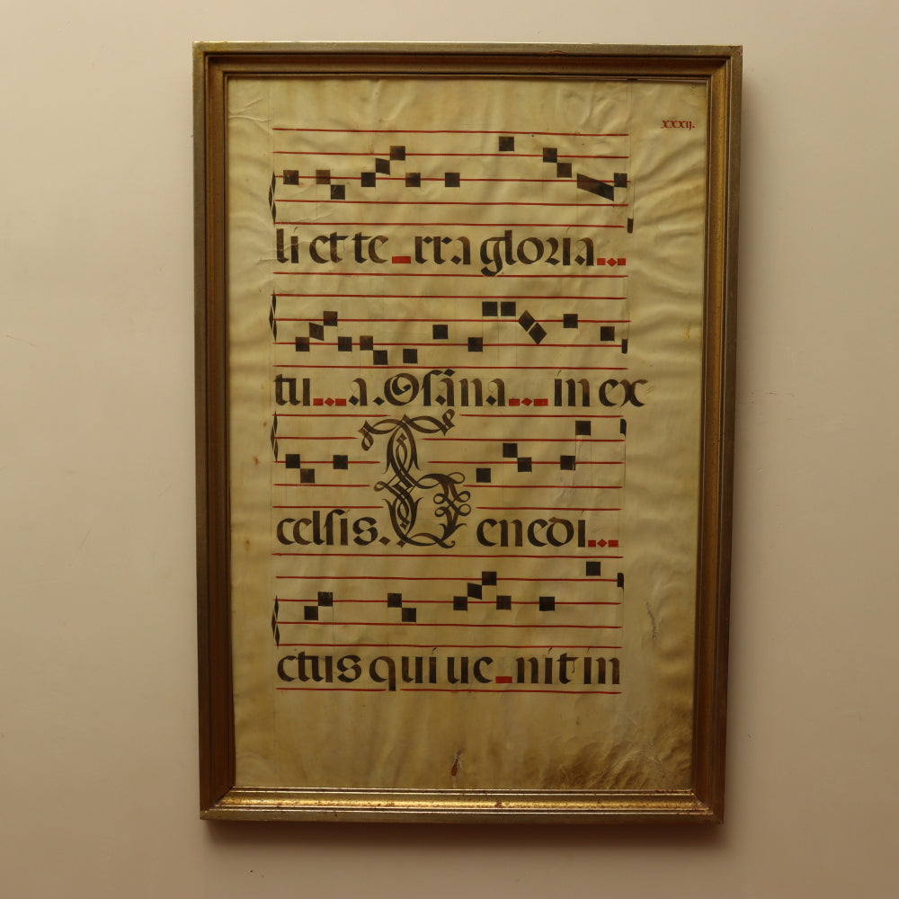 15th Century Gregorian Aniphonal Manuscript Painting | Work of Man ...