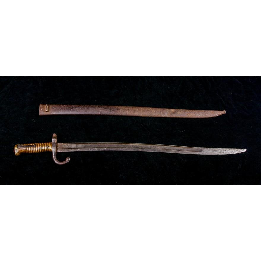 DA7-004: 19TH CENTURY FRENCH BAYONET SWORD — Work of Man Studios Fine ...