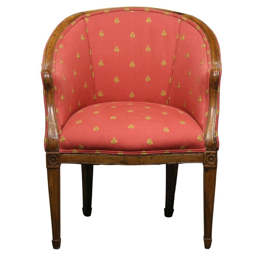 ANTIQUE ENGLISH REGENCY TUB CHAIR | Work of Man — Work of Man Studios
