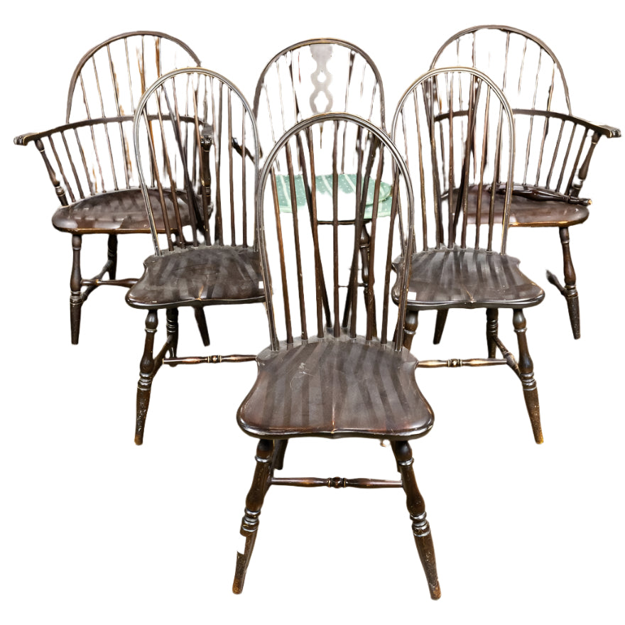 Antique Crocker Chair Co Windsor Chairs Original Paint | Work of Man ...