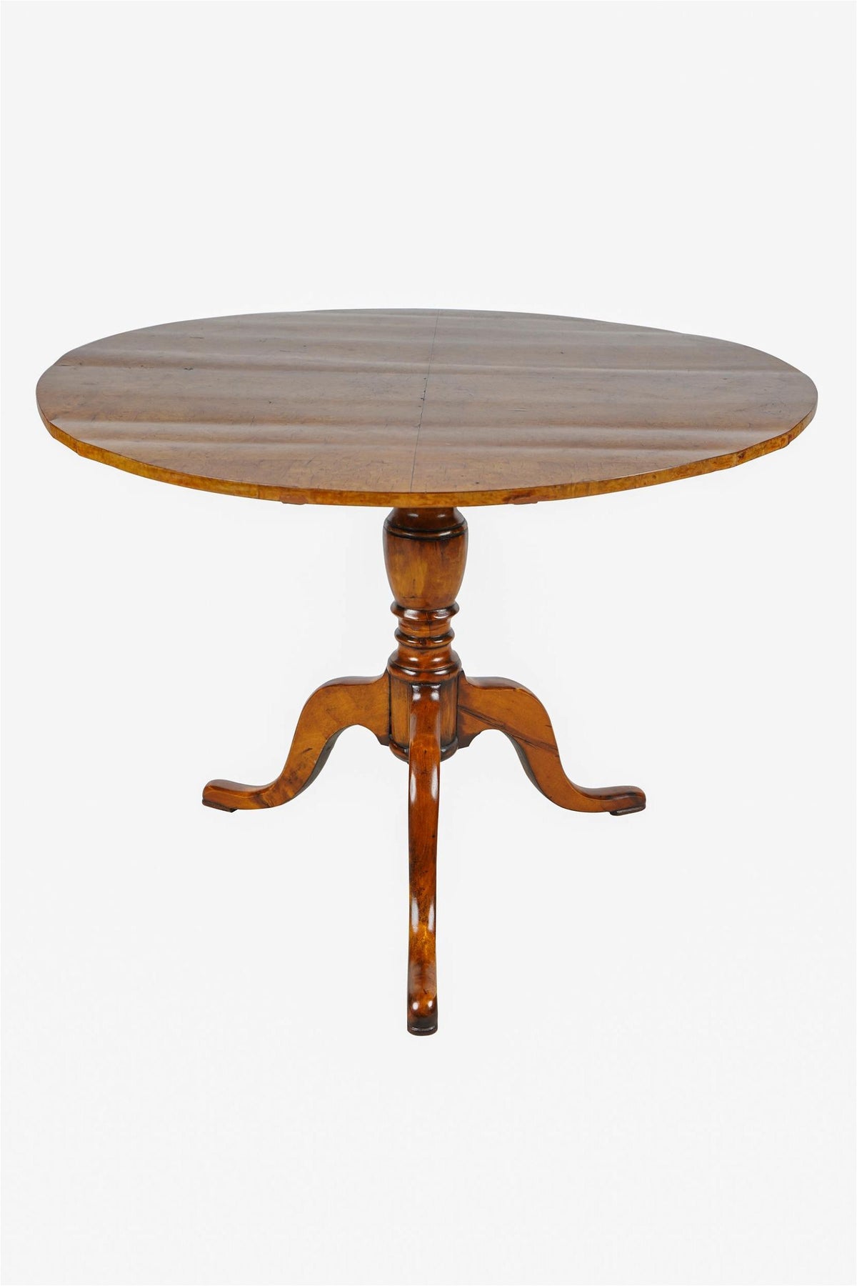 Antique American Federal Maple Tilt Top Pedestal Table | Work of Man ...